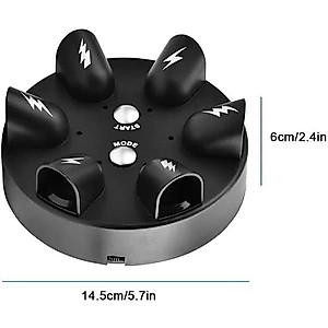 Shock Roulette Party Game - Electric Finger Lie Detector, Test Shock Finger Game, Lucky Electric Shock Six-Finger Heartbeat Lie Detector, The Cogs of Fate Party Shot Drinking Game (1 pc)