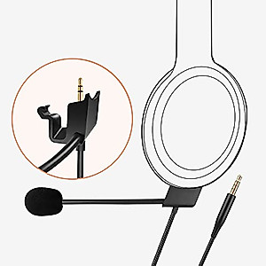 Tobysome Replacement QuietComfort 35 Boom Microphone Cable QC35I Cable Cord with Mute Switch Compatible with Bose QC 35 & QuietComfort 35 II Headphones for PS4 PS5 Xbox One