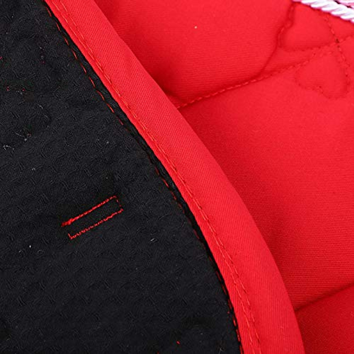 Horse Saddle Pad, Horse Saddle Mat, Double Rope Breathable for Horse Equipment Racecourse Saddle Mat Racetrack(red)