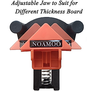 NOAMOO Corner Clamps For Woodworking Set Of 4 Adjustable 60/90/120 Degree Right Angle Clamps Tools Clip Fixer Welding, Drilling, Making Cabinets, Photo Framing