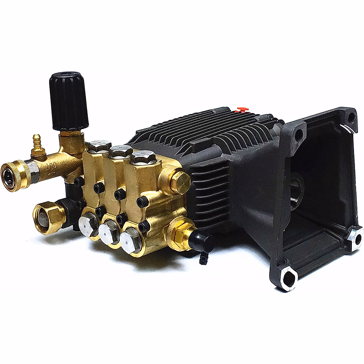 4000PSI Pressure Washer Pump Horizontal Shaft 1" For Devilblis EXHP3640 For Annovi Reverberi RKV4G36 For EB4040HA For Honda GX340 11HP GX390 13HP With Pressure Gauge 3/8 Inch Quick Connect