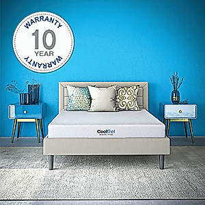Classic Brands Cool Gel Memory Foam 8-Inch Mattress, CertiPUR-US Certified, Mattress in a Box, King, White
