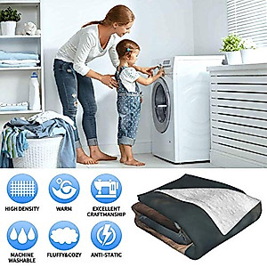 ASYOURWISH Ultra Soft Flannel Brown Cow Throw Blanket Highland Cattle Landscape Rustic Farmhouse All Season Warm Lightweight Cozy Plush Bed Blankets for Living Room/Bedroom 60"x50"