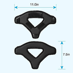 Linkstyle Head Strap Pad Cushion Compatible with Oculus Quest VR Headset, Headset Replacement Accessories, PU Leather Head Cushion,Reduce Head Pressure Foam Pad (Black)