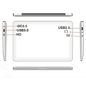 Laptop Computer- 10.1" Inch Kids Laptop Computer Powered by Android 7.1.1 -Quad Core Processor- 2+32gb ROM-Bluetooth-HDMI-WiFi- Blue