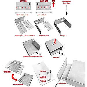 Wood Laundry Pedestal with Storage Drawer for Washer Dryer Machine- Choose your Size - 28W x 28L x16H