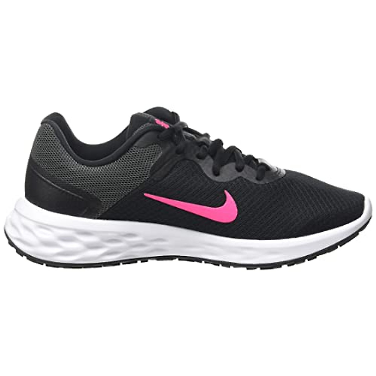 Nike Women's Race Running Shoe, Black Hyper Pink Iron Grey, 8.5