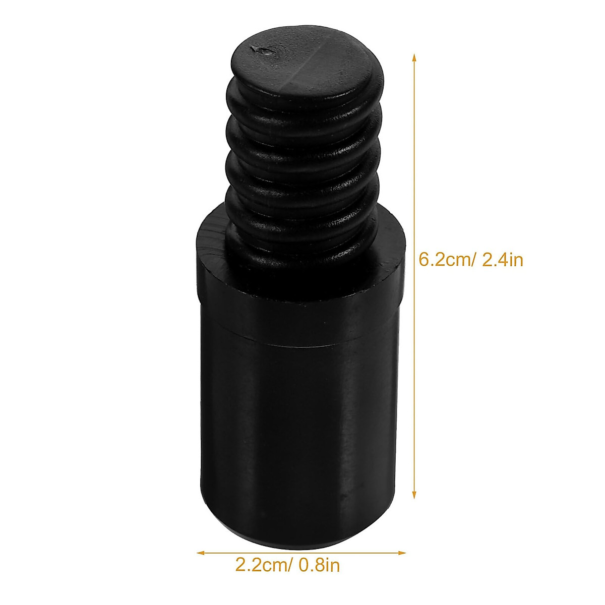 GLEAVI Broom Stick Repair Push Broom Handle Replacement 2pcs Threaded Tips Replacement for Extension Poles Repairing, Push Broom Handle Threaded End Handle Replacement Extension Pole