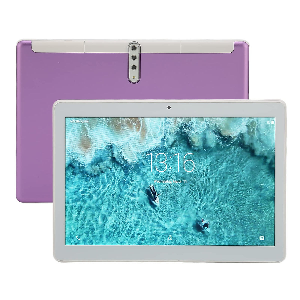 Naroote Phone Tablet, 10.1 Inch Tablet 5800mAh Battery 2.4Ghz 5Ghz WiFi 4GB RAM 64GB ROM (US Plug)