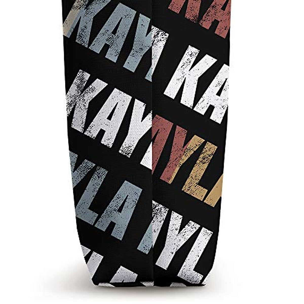 Vintage First Name Pattern Retro Forename Gift for Kayla Tote Bag