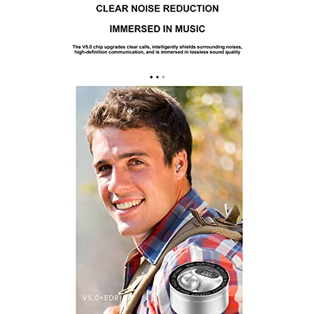 Loluka Invisible Earbuds Mini Hidden Wireless Tiny Earbuds for Small Ears Bluetooth 5.0 Smallest for Music Nude