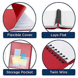 AT-A-GLANCE Fashion 2024 Monthly Planner, 9" x 11", Large, Red (702501324)