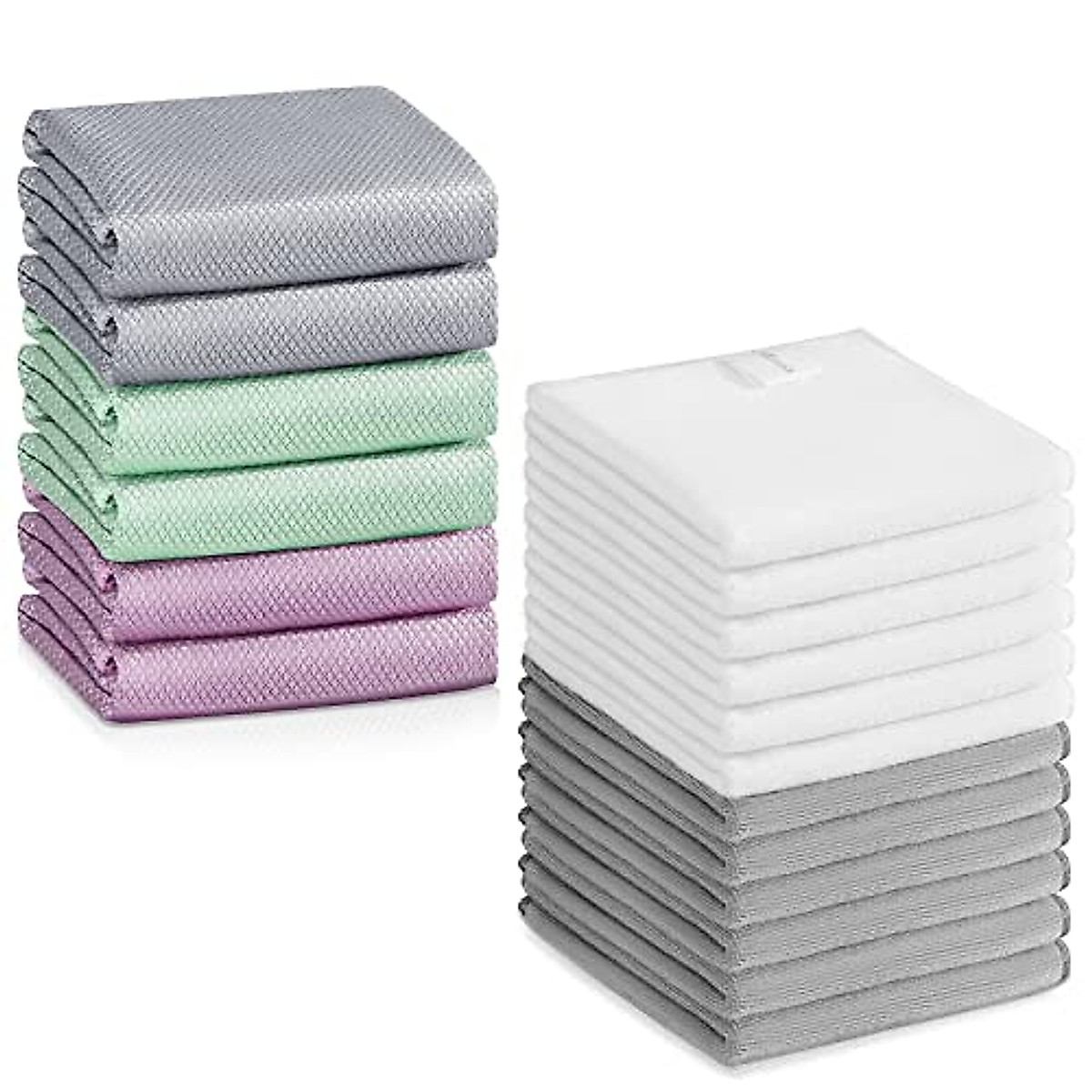 Easy Clean Nanoscale Cleaning Cloth,Fish Scale Microfiber Window & Glass Cleaning Cloth, Streak Free Mirrors Cars Stainless Steel,Lint Free Dish Cloth Polishing Towel, All-Purpose Home cleaning set