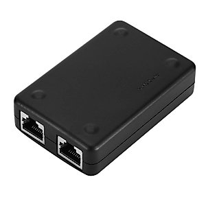 Ruiqas 2 Ports Network Switch, RJ45 Network Switch Box Computer Intranet Ethernet Network Splitter Adapter
