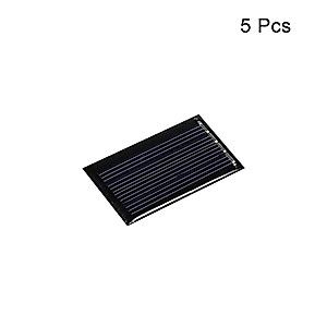 MECCANIXITY Mini Solar Panel Cell 2V 45mA 0.09W 44mm x 26mm for DIY Electric Power Project Pack of 5