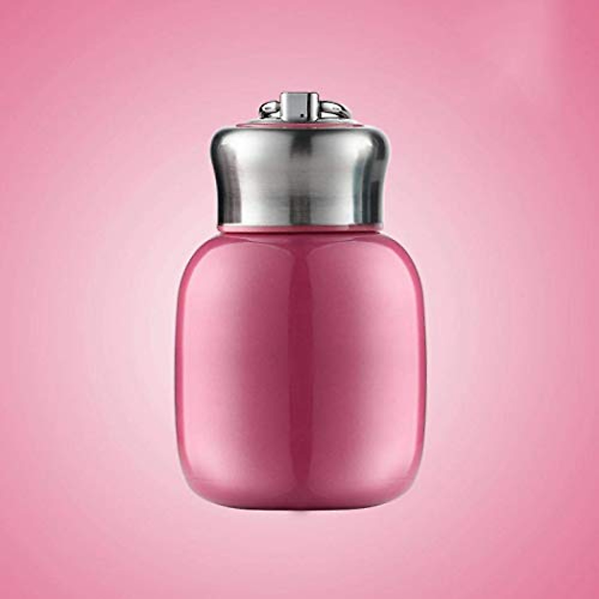 Mini 7 oz Stainless Steel Water Bottle, Small Vacuum Insulated Water Bottle Leak Proof Sport Tumbler Cup Hot and Cold Water Bottle for Women Girls Kids Gift Milk Tea Lunch (Rose)