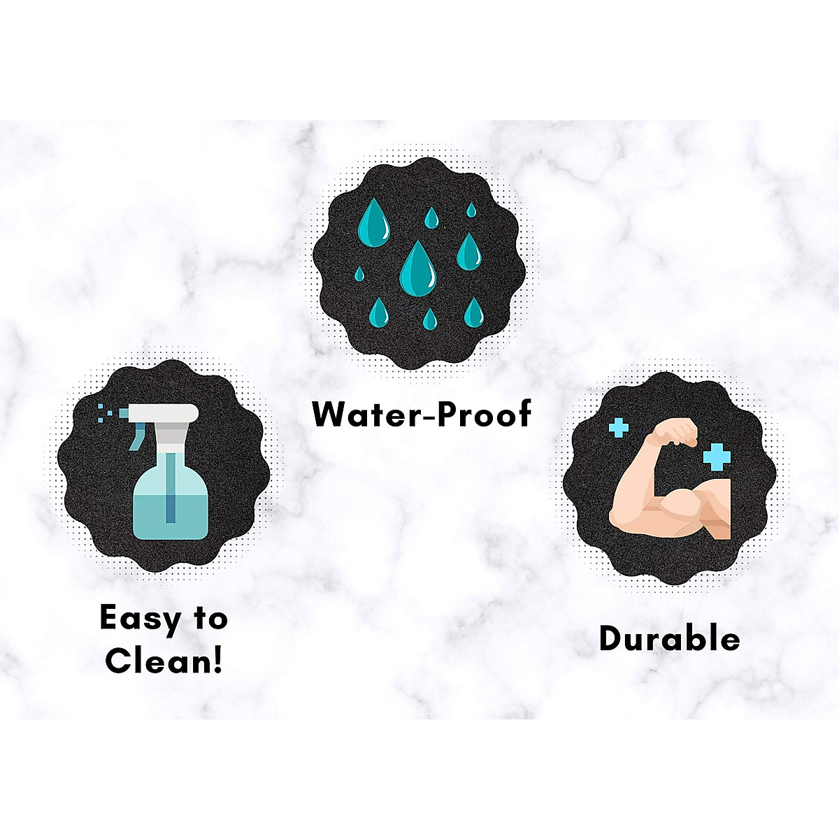 Polar Whale 2 Lotion and Body Spray Stand Organizers Tray Washable Waterproof Insert for Home Bathroom Bedroom Office 6 x 6 x 2 Inches 6 Slots Black 2pc Pair Set