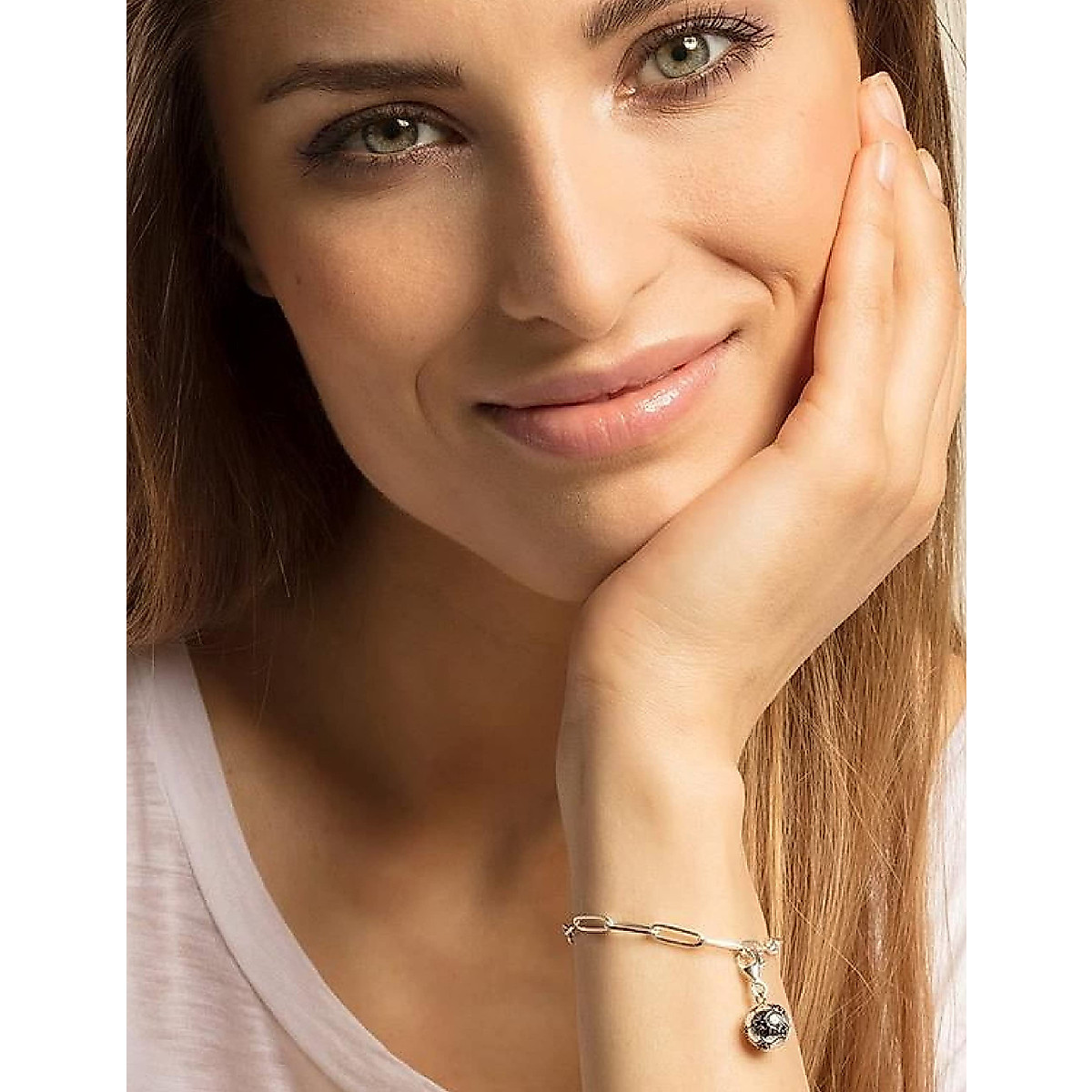 925 Sterling Silver Paperclip Chain Bracelet 4mm Silver Bracelet for Women Men Silver Bracelet 6.5-9 Inches (Silver 4mm, 7)