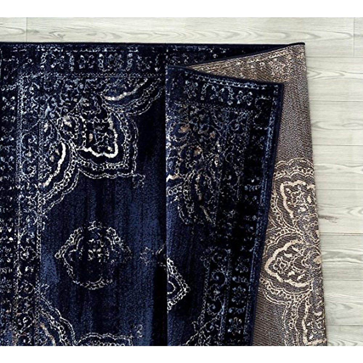 5934 Distressed Navy 8 x 10 Area Rug Carpet Large New