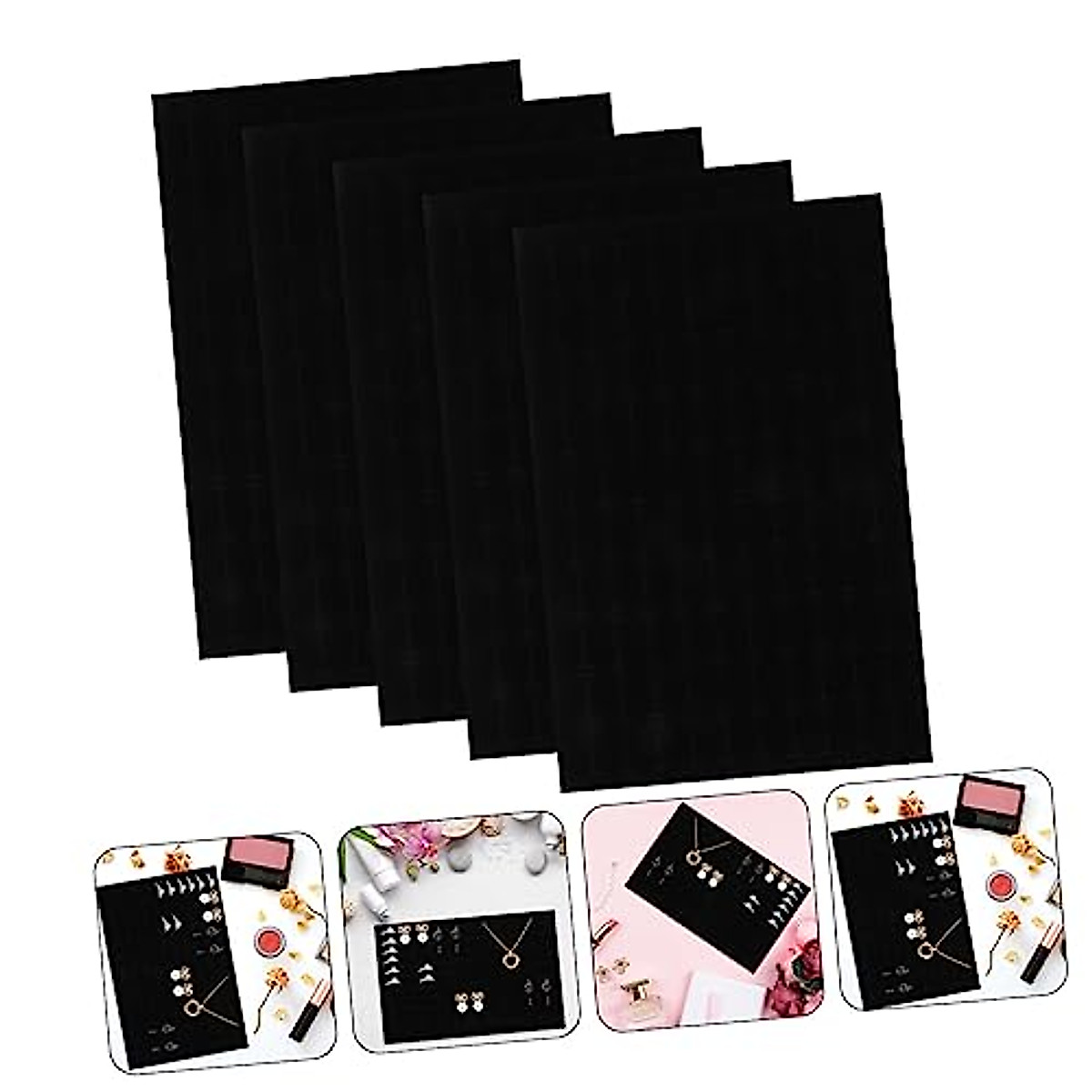 Zerodeko 15 Pcs Jewelry Box Championship Ring Display Case Foam Insert Pads Foam Earring Holder Jewelry Display Pad Jewelry Insert Display Mat Jewelry Tray Sponge Storage Organizer Travel