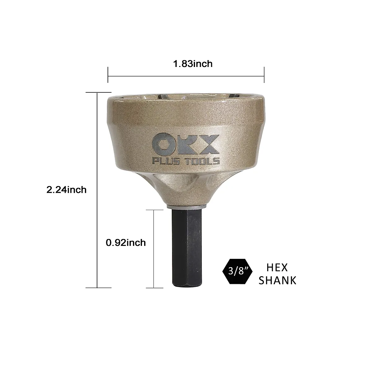 ORXPLUS Tools 2 PCS Deburring External Chamfer Tool, Tungsten Blade, Deburring Drill Bit, Remove Burr Tools