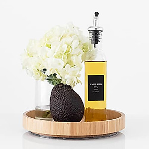 Black Oil Bottle Labels Stickers - 54 Pantry Labels for Vinegar & Oil Dispenser Bottles Condiment Labels - Oil Jar Labels Pantry Stickers - Kitchen Stickers Waterproof Oil Bottle Labels Stickers