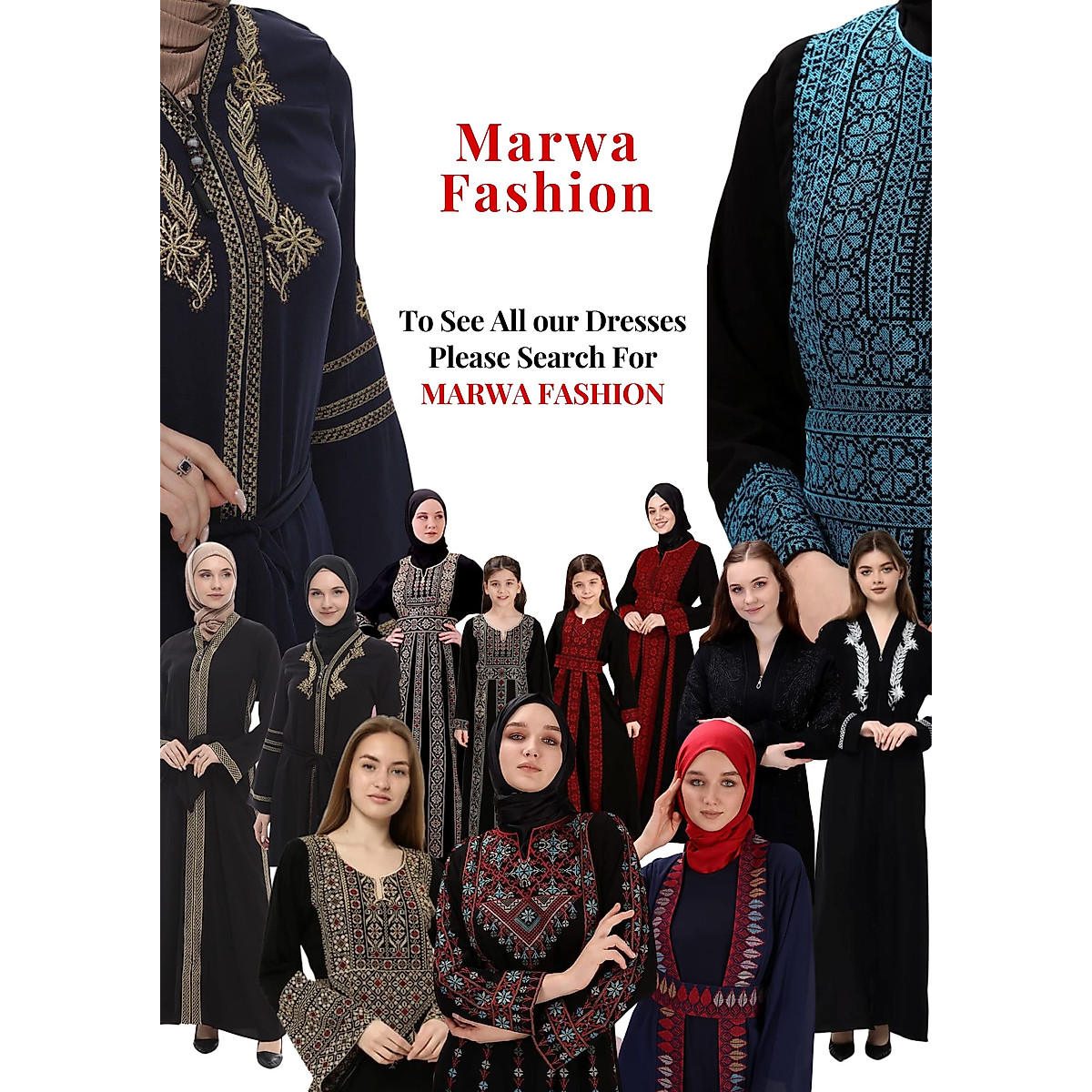 Marwa Fashion Muslim Hijab for Women - Premium Quality hijab scarf for women made up of 100% Stretchable Polyester, Instant hijab