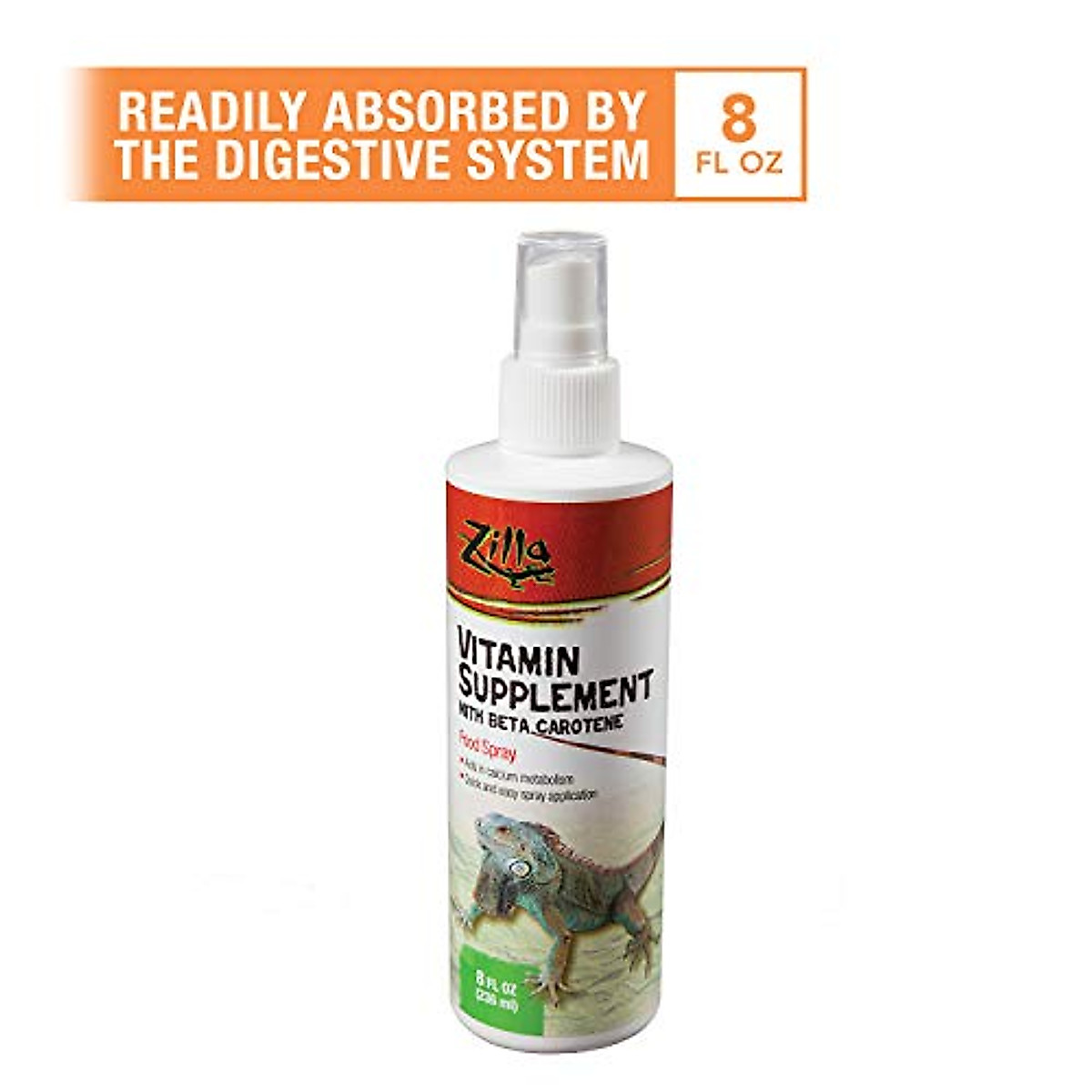 Zilla Vitamin Supplement Food Spray 8 Fluid Ounces
