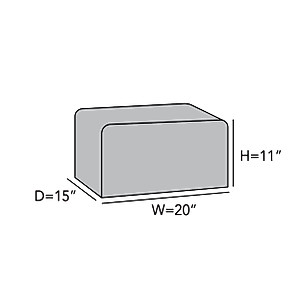 Covermates Keepsakes - Rectangular Appliance Cover - Dust Protection - Stain Resistant - Washable - Appliance Cover-Cream