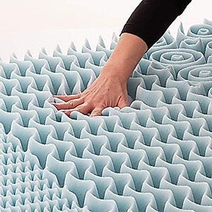 Dawn College Dorm Mattress Topper | Twin XL 3" 5-Zone Gel Memory Foam | Supportive, Quality Sleep, Hypoallergenic, Cooling | Made in USA | CertiPUR