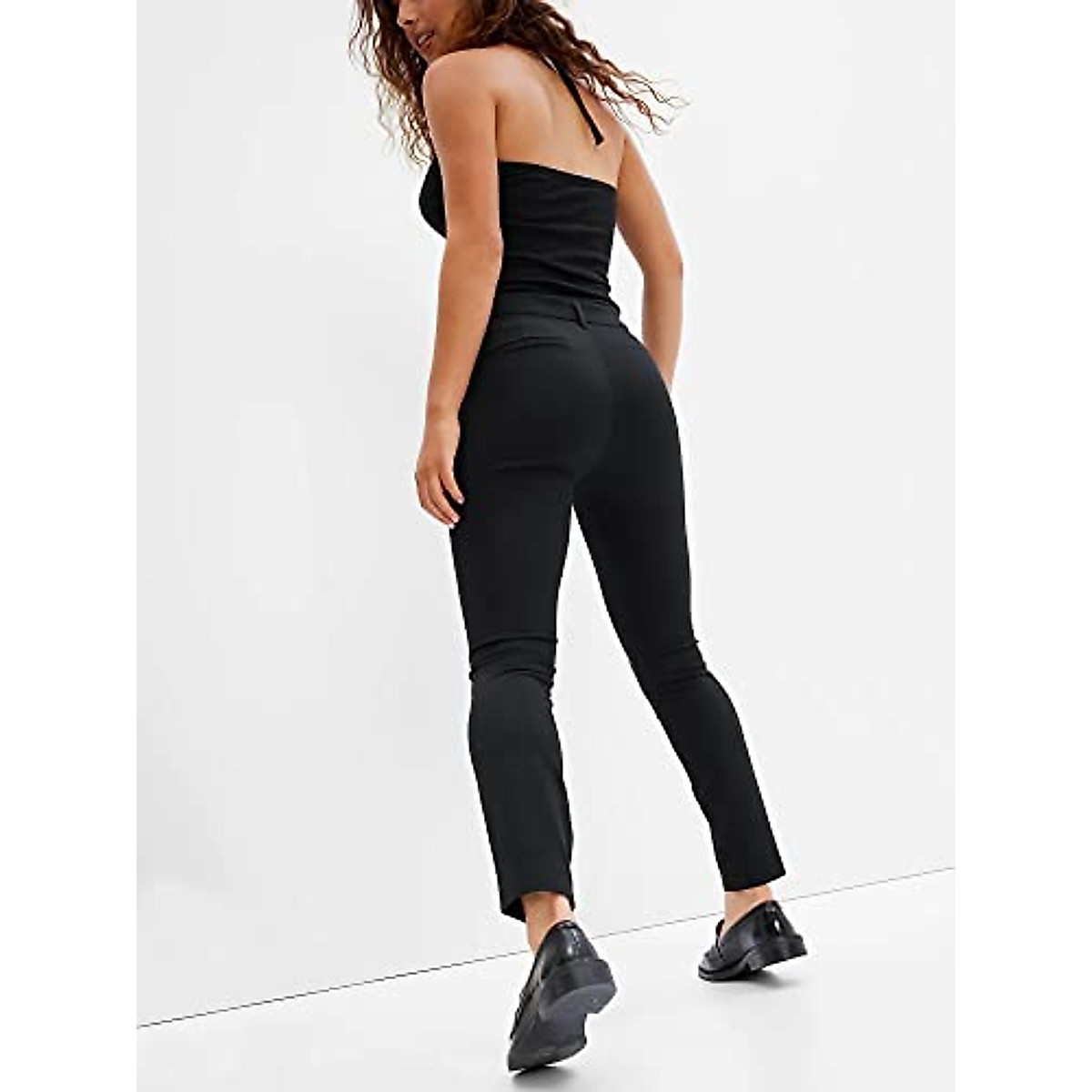 GAP Womens Skinny Ankle in Bi-Stretch Pants, True Black V2, 10 Short US