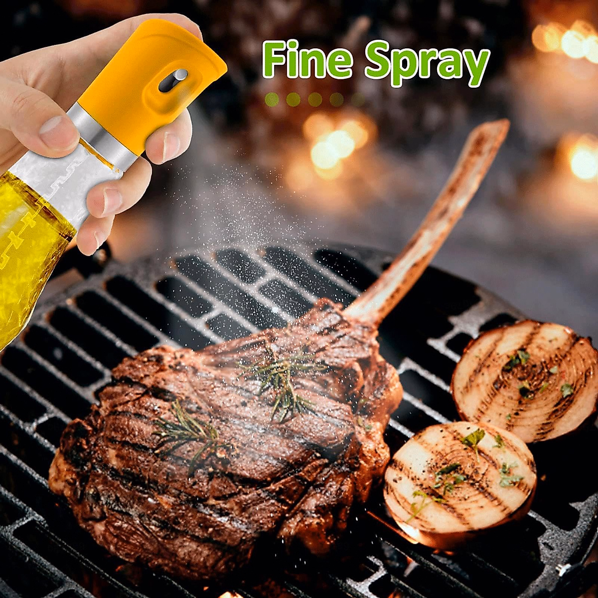 Canola Oil Spritzer, Olive Oil Sprayer for Air Fryers, 260ml Mist Spray Bottle Oil Mister Spray for Salad, BBQ, Kitchen Baking, Roasting