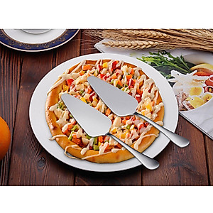 Stainless Steel Cake Server Wedding Cake Slicer Serving Pie Pizza Servers Cakes Cutter Scraper Flatware for Baking