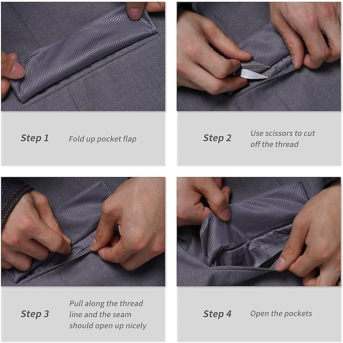 Men's Blazer Classic Fit Sport Coats Stylish 2 Button Single Breasted Stretch Sports Jacket for Business & Daily Black