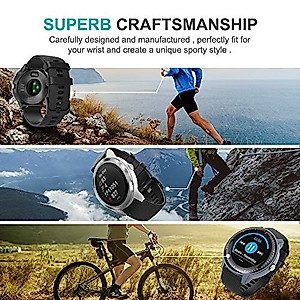 TUSITA Quick Release Watch Band 20mm Replacement for Garmin Vivoactive 3 Music,Venu Sq,Vivomove HR, Approach S40, Forerunner 245,Galaxy Watch 4 Classic 42mm, Amazfit GTS 2 2e Mini, Bip U, Ticwatch E3