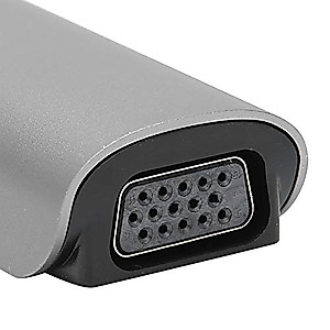 9 in 1 TypeC to Multi Interface Hub,TypeC Docking Station TypeC to HD Multimedia Interface/VGA/USB3.0/PD Adapter with 4K HD Output,Plug and Play