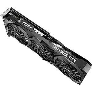 MSI GeForce RTX 3060 Ti Ventus 3X 8G OC LHR Gaming Graphics Card - 8GB GDDR6, 1695MHz, PCI Express Gen 4, 256-bit, 3X DP v 1.4a, HDMI 2.1 (Supports 4K)