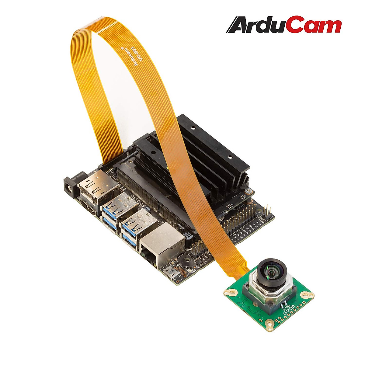 Arducam IMX477 Autofocus and Software-Controlled Focus HQ Camera, 12MP 100° FOV Camera Module Compatible with Nvidia Jetson Orin NX/AGX Orin, M12 Lens