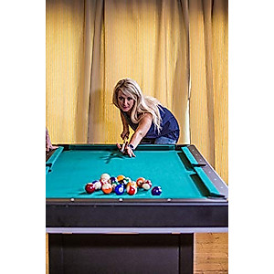 Triumph Sports Phoenix 7’ Billiard Table with Table Tennis Conversion Top for a Game of Pool or an Action-Packed Table Tennis Game