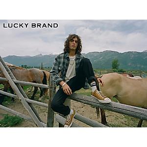 Lucky Brand Boy's Micro-Suede Scuff Slippers, Kids House Shoes with Plush Lining - Tan, Size 13