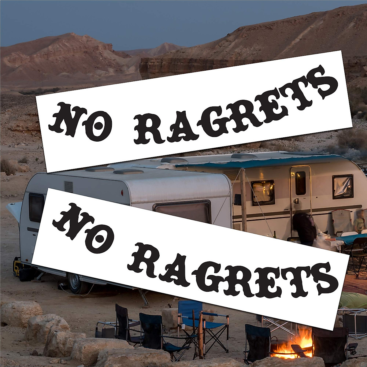 FashionTats No Ragrets Temporary Tattoos (2-Pack) | Skin Safe | MADE IN THE USA | Removable