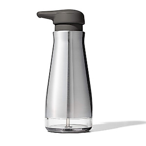 OXO Good Grips Stronghold Suction Sinkware Organizer - Gray, One Size & Good Grips Stainless Steel Soap Dispenser