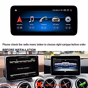12.3inch Android HD1920 Screen Upgrade Display Monitor Multimedia CarPlay for Mercedes Benz GLA/CLA/A X156/C117/W176 (2016-2018) NTG5