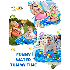 SEPHIX Baby Toys 0-3-6-12 Months Boy Gifts, Infant Toys 3-6 Months Water Tummy Time Mat, Baby Boy Stuff Essentials for Newborn Toys 0-6 Months Teething Toys 6-12 Months Sensory Toys for Babies Easter