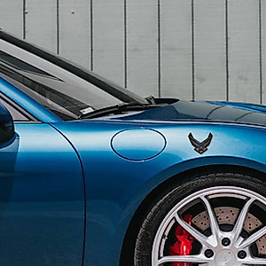 US Air Force USAF 3D Metal Badge Wings Emblem Car Stickers Decals Auto Symbol Bumper Stickers for Truck Motorcycle (Black)