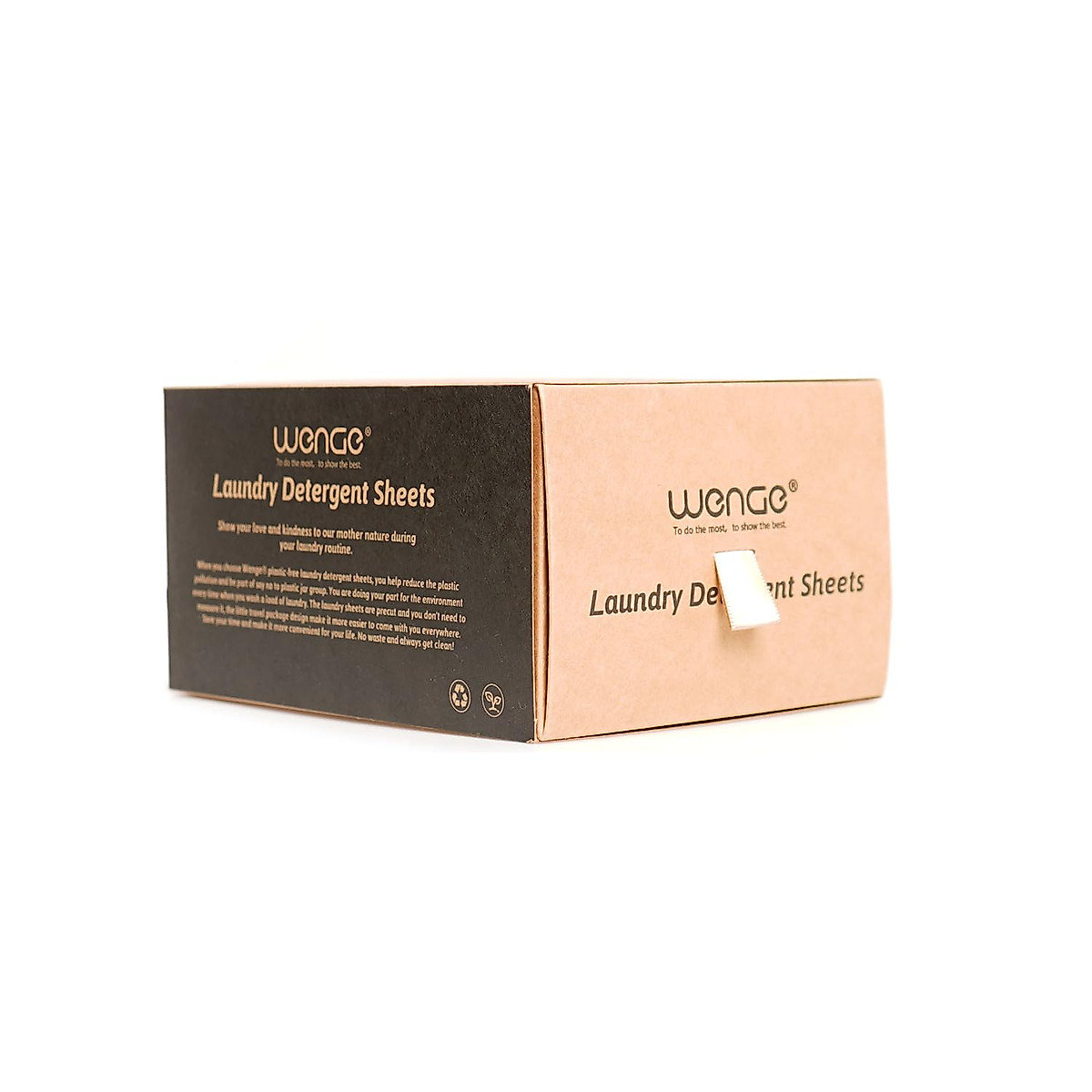 Wenge Laundry Detergent Sheets Eco-Friendly 240 Sheets No Plastic Jug, Liquidless Technology Hypoallergenic Washing Sheets for Home Dorm Travel Camping, Hand Washing Clean No Mess Fresh Scent