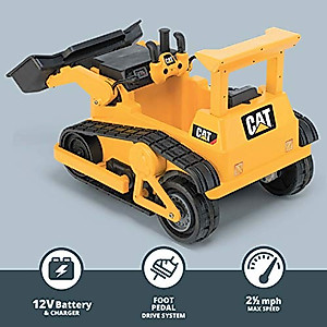 Kid Trax Caterpillar D9 Bulldozer Toddler Ride On Toy, 12 Volt Battery, 3-5 Years, Max Weight of 55 lbs, Single Rider,KT1136