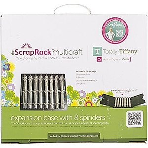 Totally-Tiffany ScrapRack Expansion Base and 8 Spinders, Black