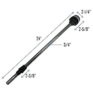 Pactrade Marine White LED 24'' All Round Stern Anchor Plug-In Light Pole USCG ABYC A16 2NM for Pontoon Fishing Boat and Yacht