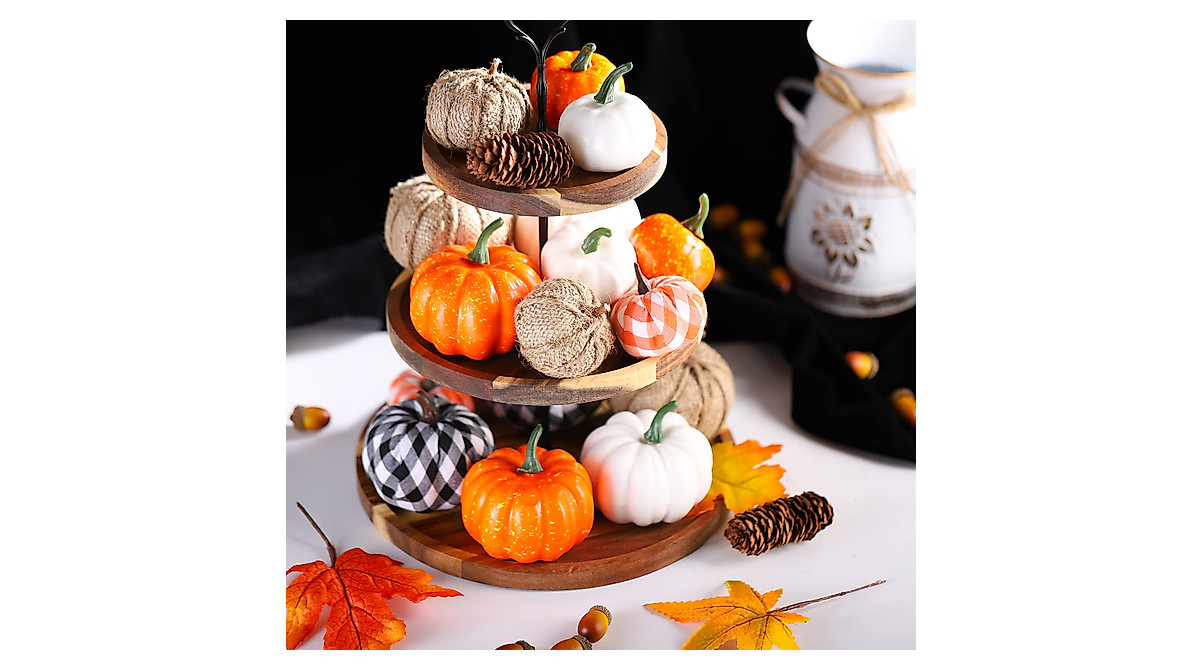 Elsjoy 3 Tier Acacia Wood Cupcake Stand | Elegant Dessert Display